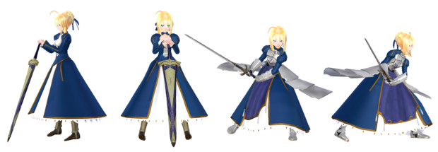 FATE/MMD模型整理（Saber篇） - 哔哩哔哩