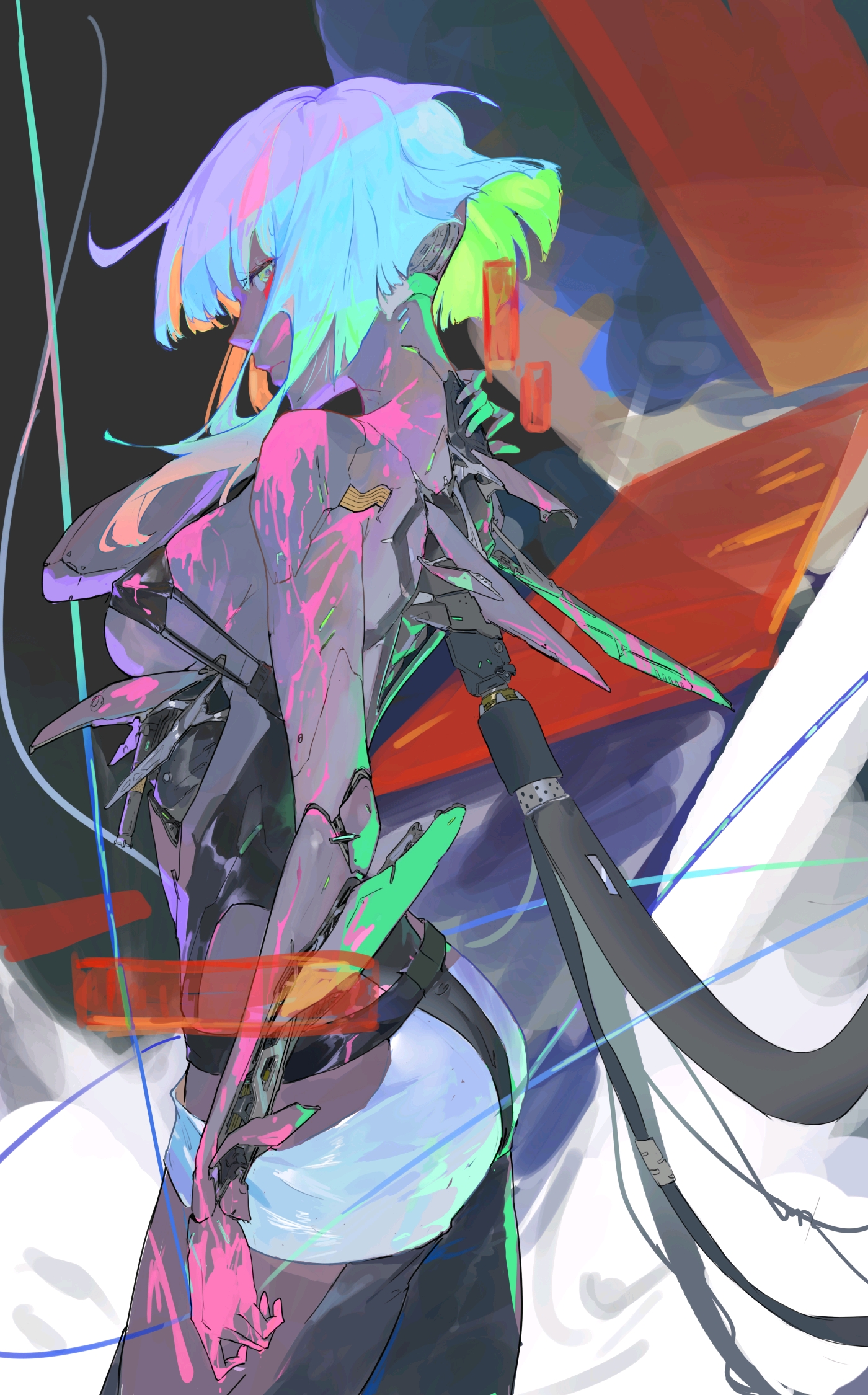 赛博朋克:边缘行者Lucy壁纸 - 哔哩哔哩