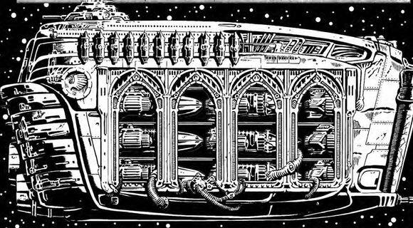 战锤40k：战锤世界观全种族太空舰船图表（人类帝国、混沌） - 哔哩哔哩