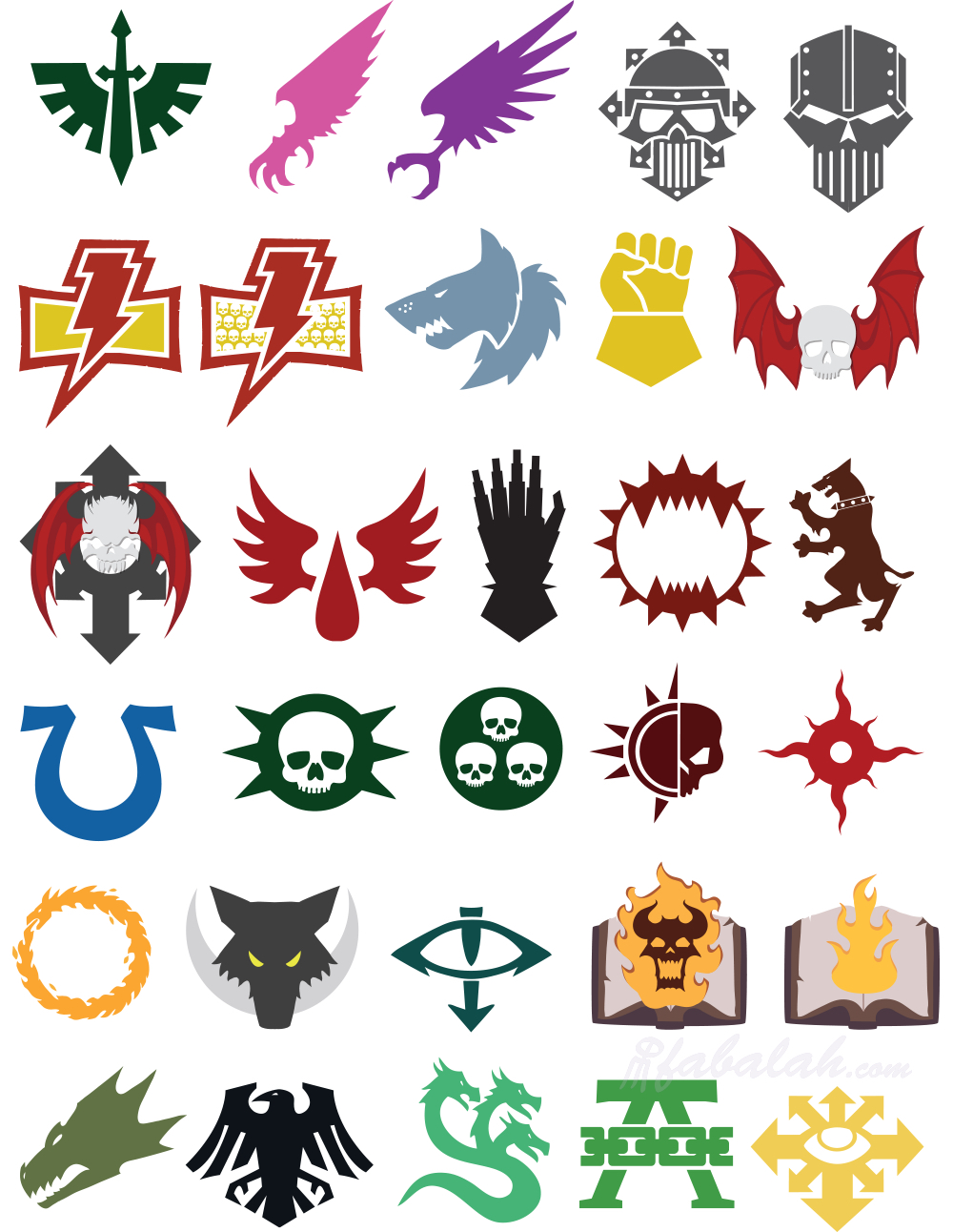 战锤40k各军团徽记加战旗 - 哔哩哔哩