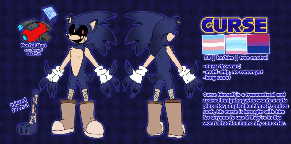 补 Sonic Exe 人物介绍 Curse 哔哩哔哩
