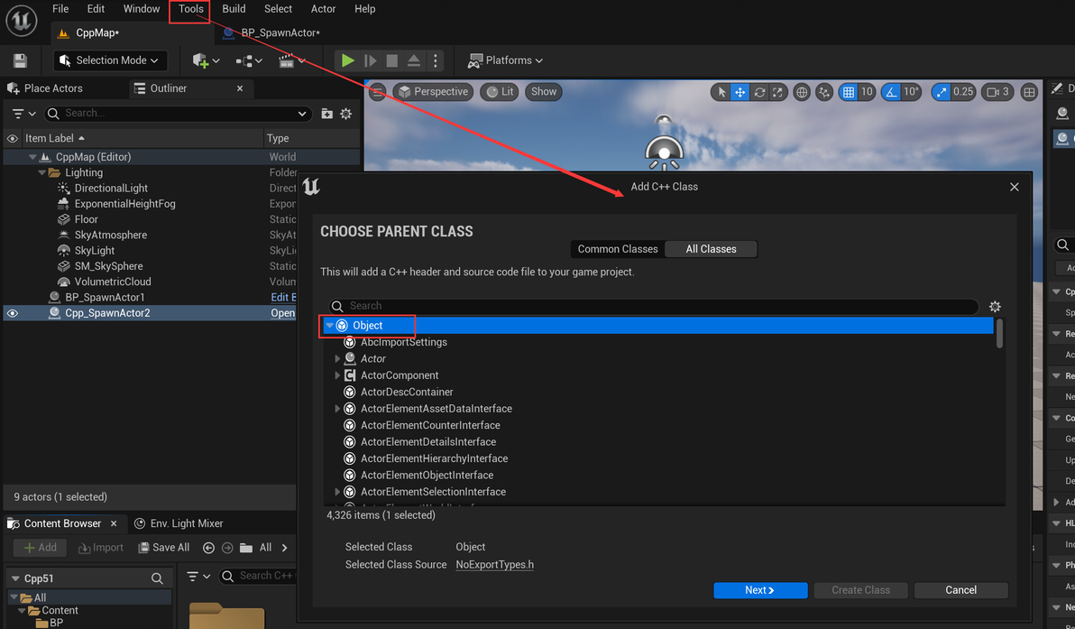 十二、蓝图与C++：实例化Actor与UObject - 哔哩哔哩