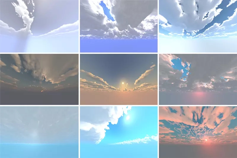 [unity3D] 55_Skybox_pack v1.0 天空盒 - 哔哩哔哩