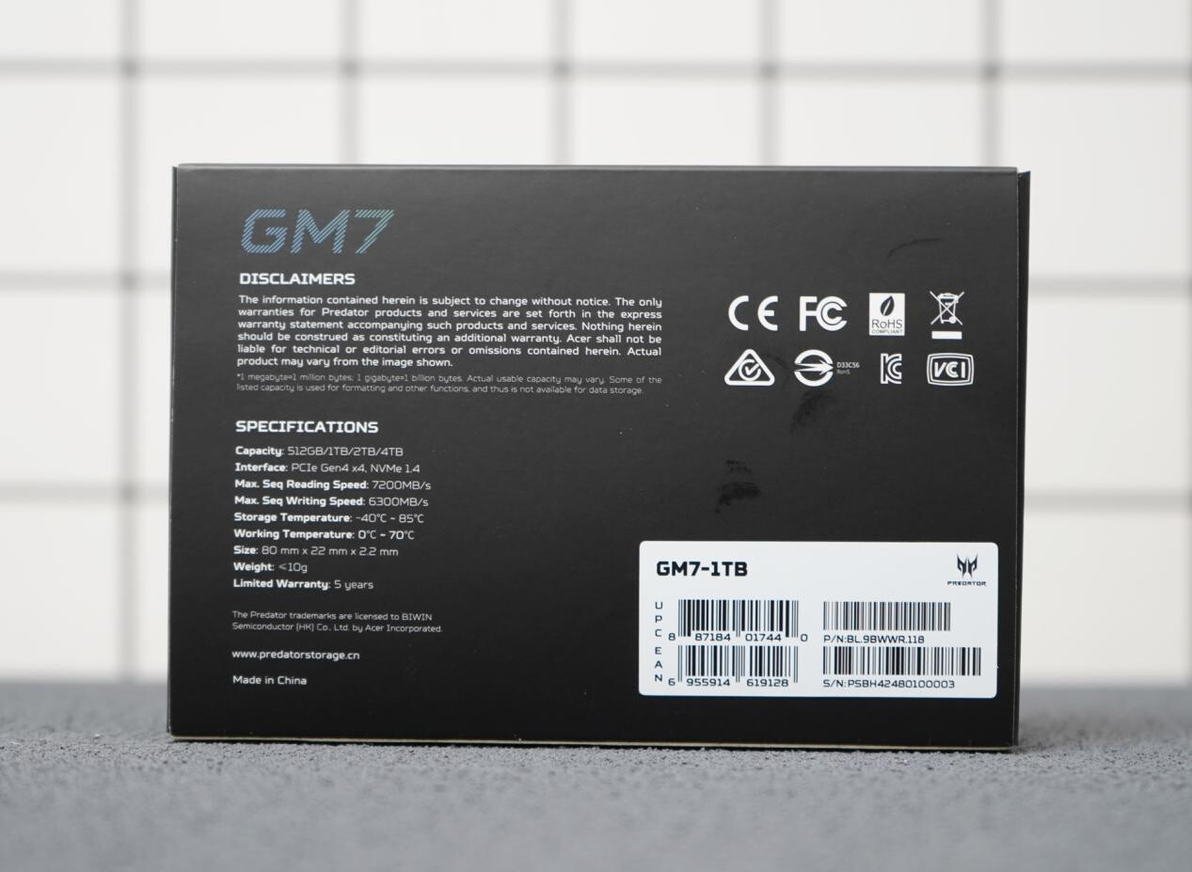 宏碁掠夺者GM7评测：PCIe 4.0 SSD中的佼佼者！ - 哔哩哔哩