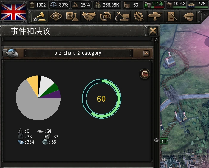 钢铁雄心4 GUI教程 P8饼图、环形进度条 - 哔哩哔哩