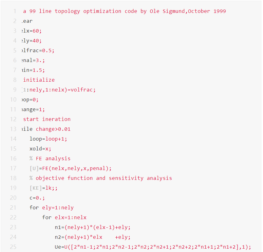龙凯副教授：入门拓扑优化，从经典99行Matlab程序起步 - 哔哩哔哩