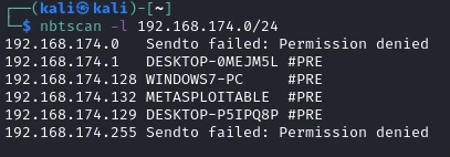 nbtscan：获取 NetBIOS 名称信息的网络扫描神器！全参数详细教程！Kali Linux教程！ - 哔哩哔哩