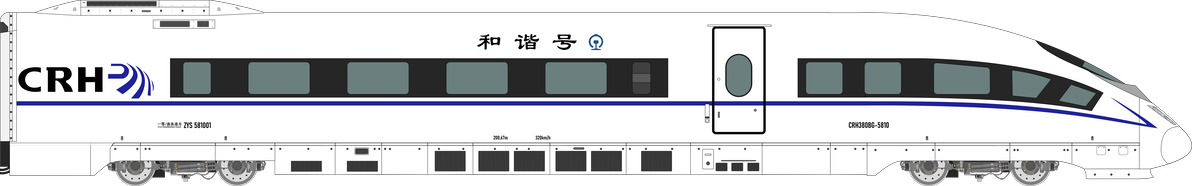 绘图-CRH系列动车组 - 哔哩哔哩