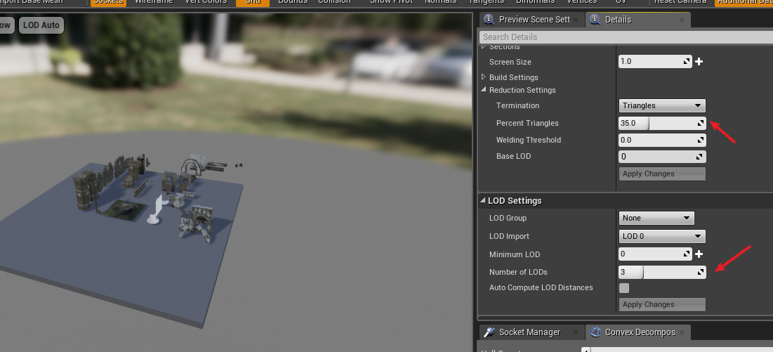 【UE4】HLOD和代理模型、实例化静态模型 - 哔哩哔哩