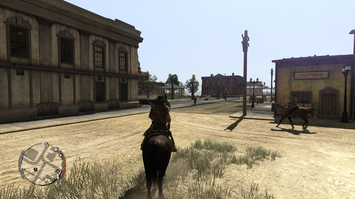 【游戏画面发展史】《荒野大镖客：救赎》一代与二代相同地点对比（一） - 哔哩哔哩