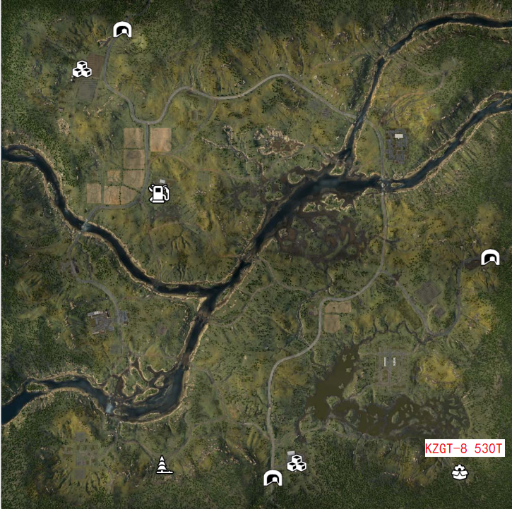 雪地奔驰Snowrunner第八季度(林地)地图及升级件位置 - 哔哩哔哩