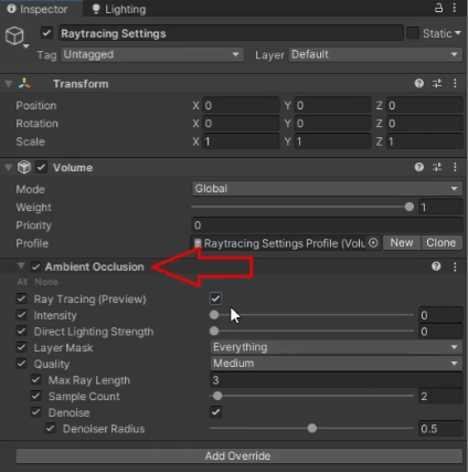 Unity学习笔记 Vol.107 Unity 实时光追（十一）- 应用光追功能到现有HDRP项目中 - 哔哩哔哩
