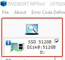 SM2263XT量产工具直连电脑主板开卡，唯进WEIJINTO 512GB SSD量产修复小记 - 哔哩哔哩