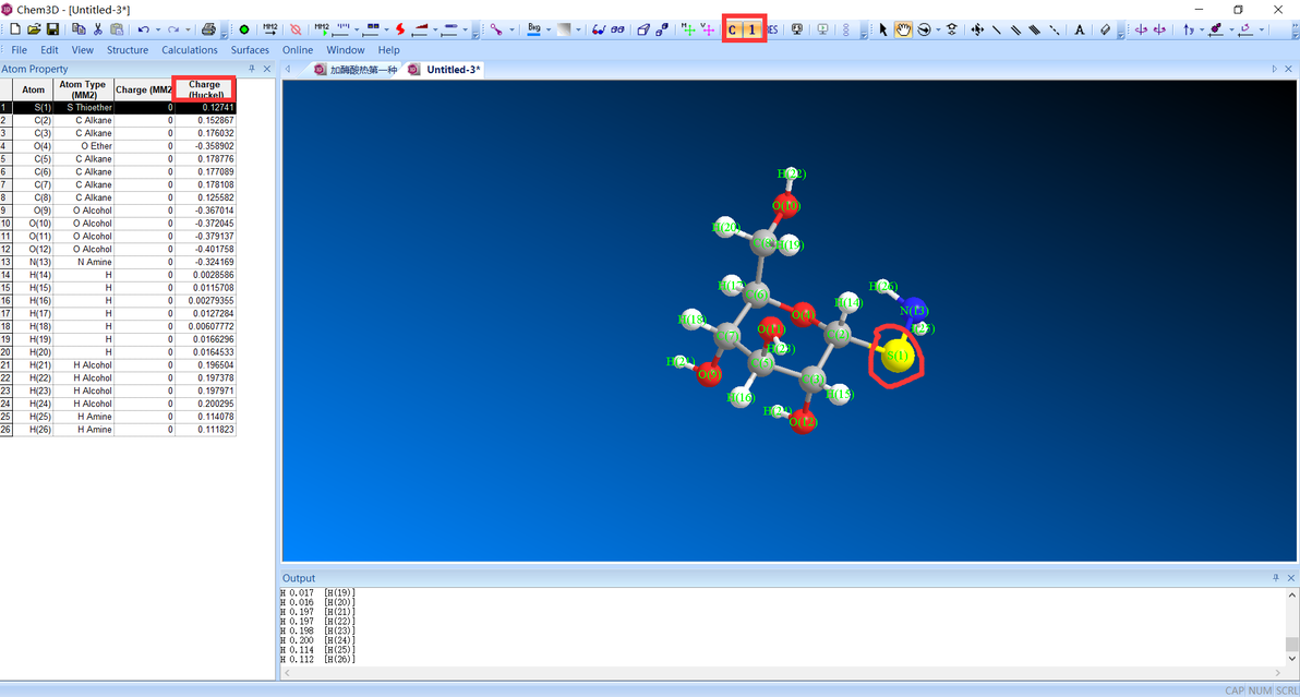 用Chem3D计算物质构象能量最低值（MM2）和原子电荷量（Huckel） - 哔哩哔哩