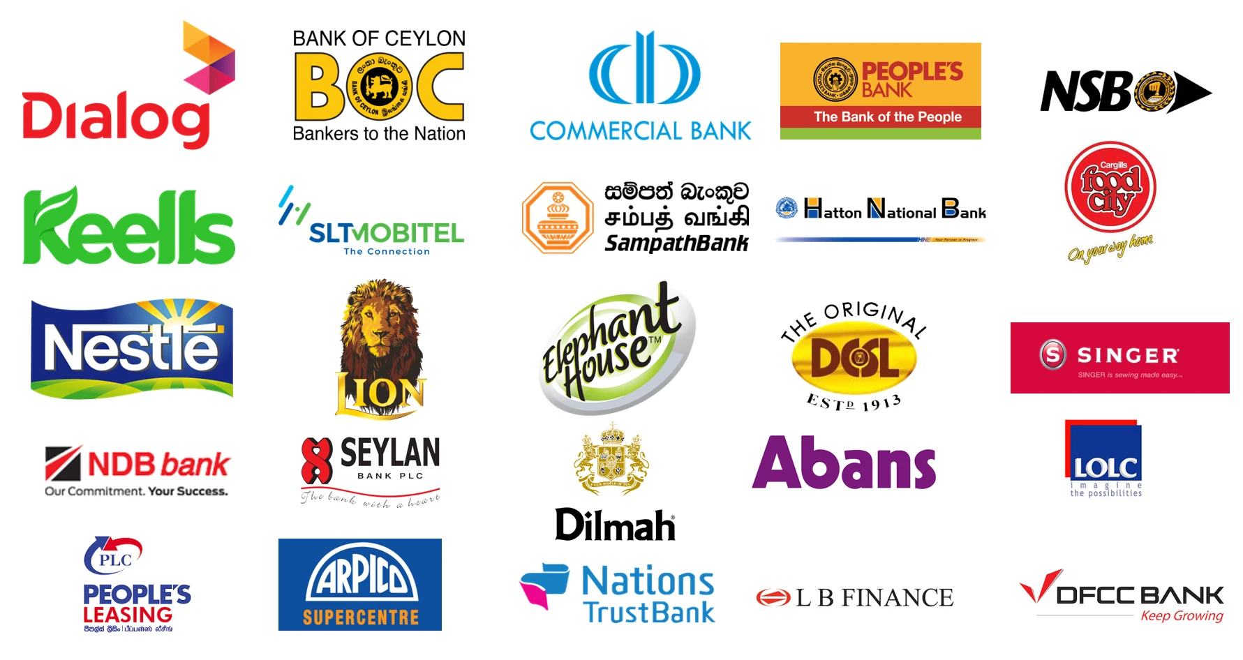 Logos for Brand Finance Sri Lanka 100 2022 - 哔哩哔哩