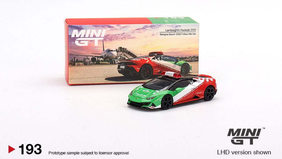 MINIGT【193#】193 Lamborghini Huracán EVO Bologna Airport 2020 Fol - 哔哩哔哩