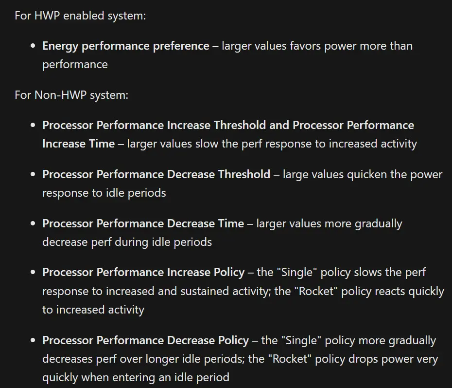 Windows电源设置注释 - 哔哩哔哩
