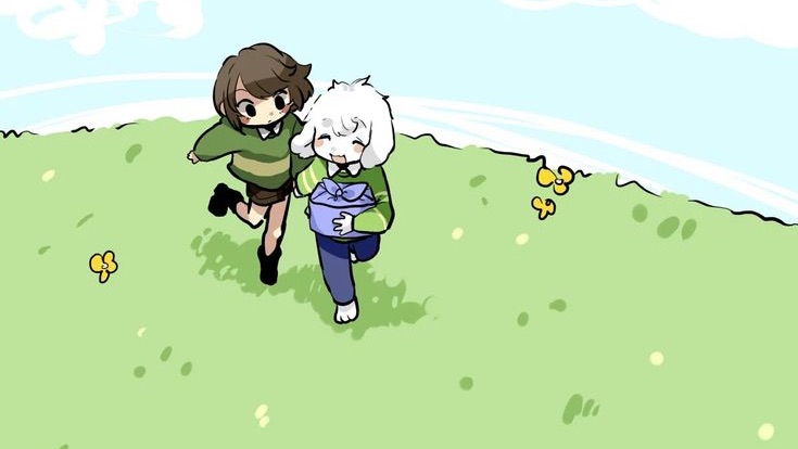 Asriel X Chara同人文(前传) 哔哩哔哩