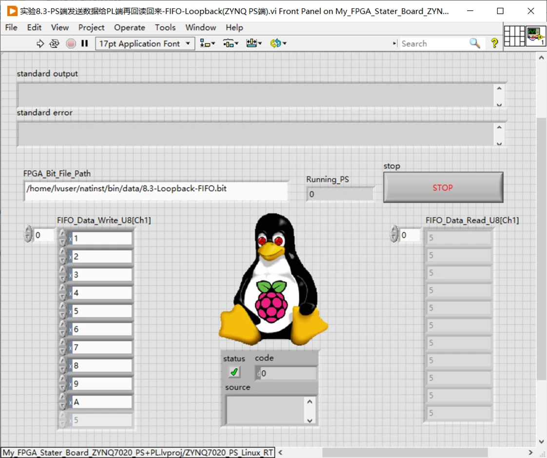 第6章>>实验8：PS(ARM)端与PL端FPGA通过FIFO队列进行交互《LabVIEW FPGA ZYNQ宝典》 - 哔哩哔哩