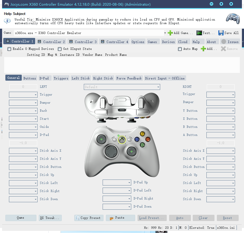 [2020/8/16]利用新版x360ce在PC上使用杂牌手柄 - 哔哩哔哩