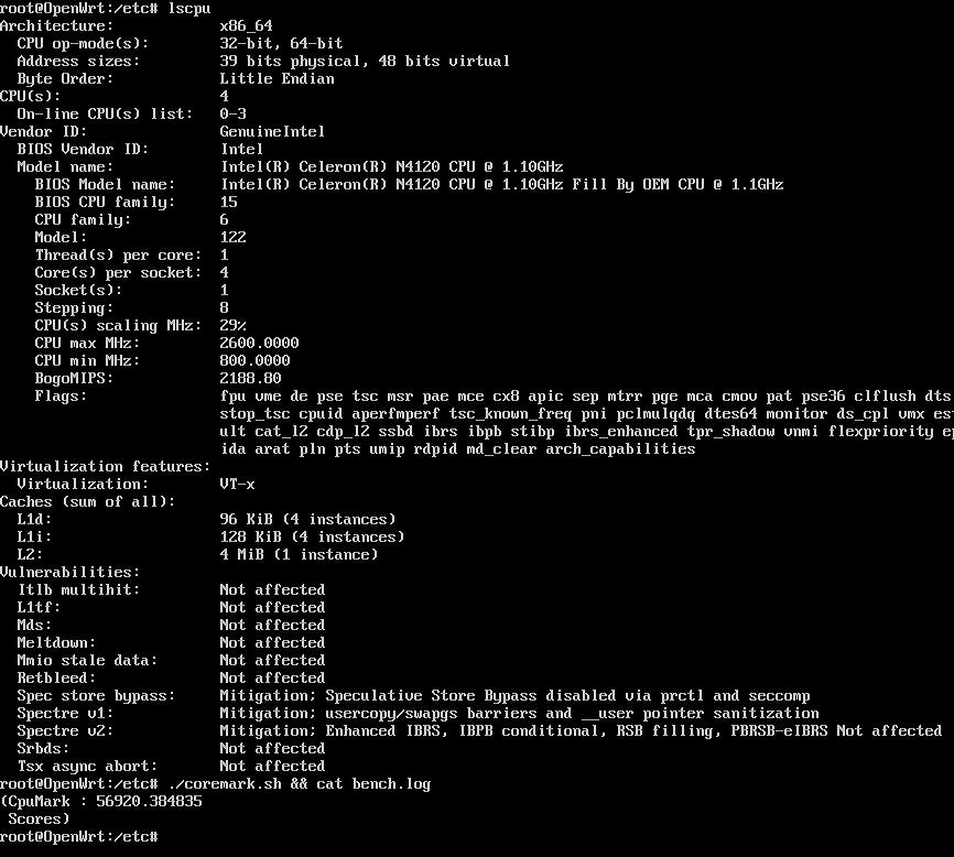 近期值得购买的软路由N4100、N4120和J4125简单对比测试 - 哔哩哔哩