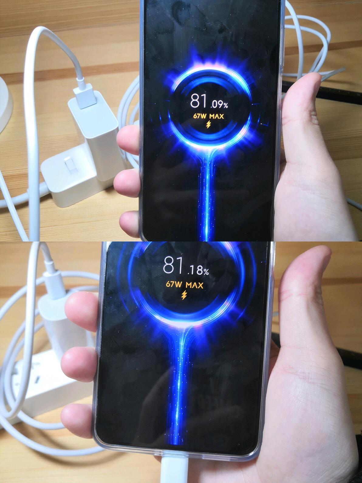 K50充电器兼容测试（含原装以及65W，67W氮化镓充电器） - 哔哩哔哩