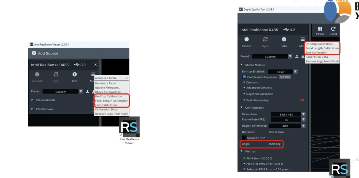 Intel RealSense 摄像头校准 - 哔哩哔哩