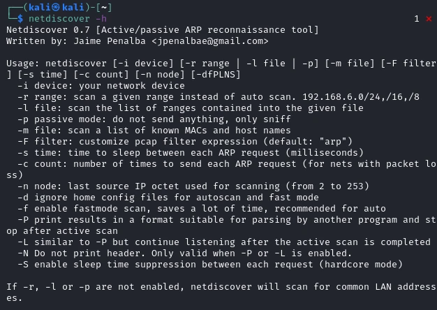 Netdiscover：网络设备扫描神器！全参数详细教程！Kali Linux入门教程！黑客渗透测试 - 哔哩哔哩