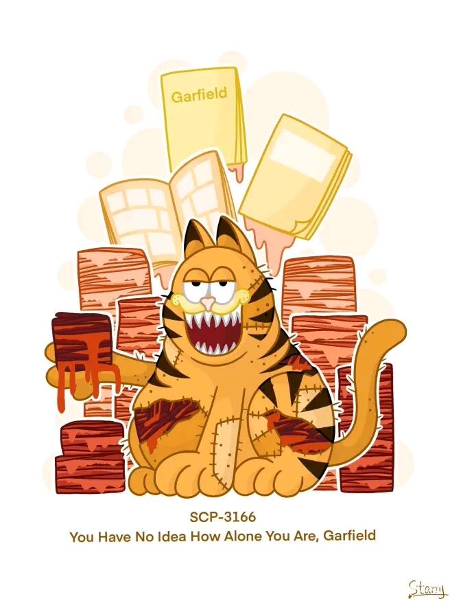 SCP-3166 加菲猫 - 哔哩哔哩