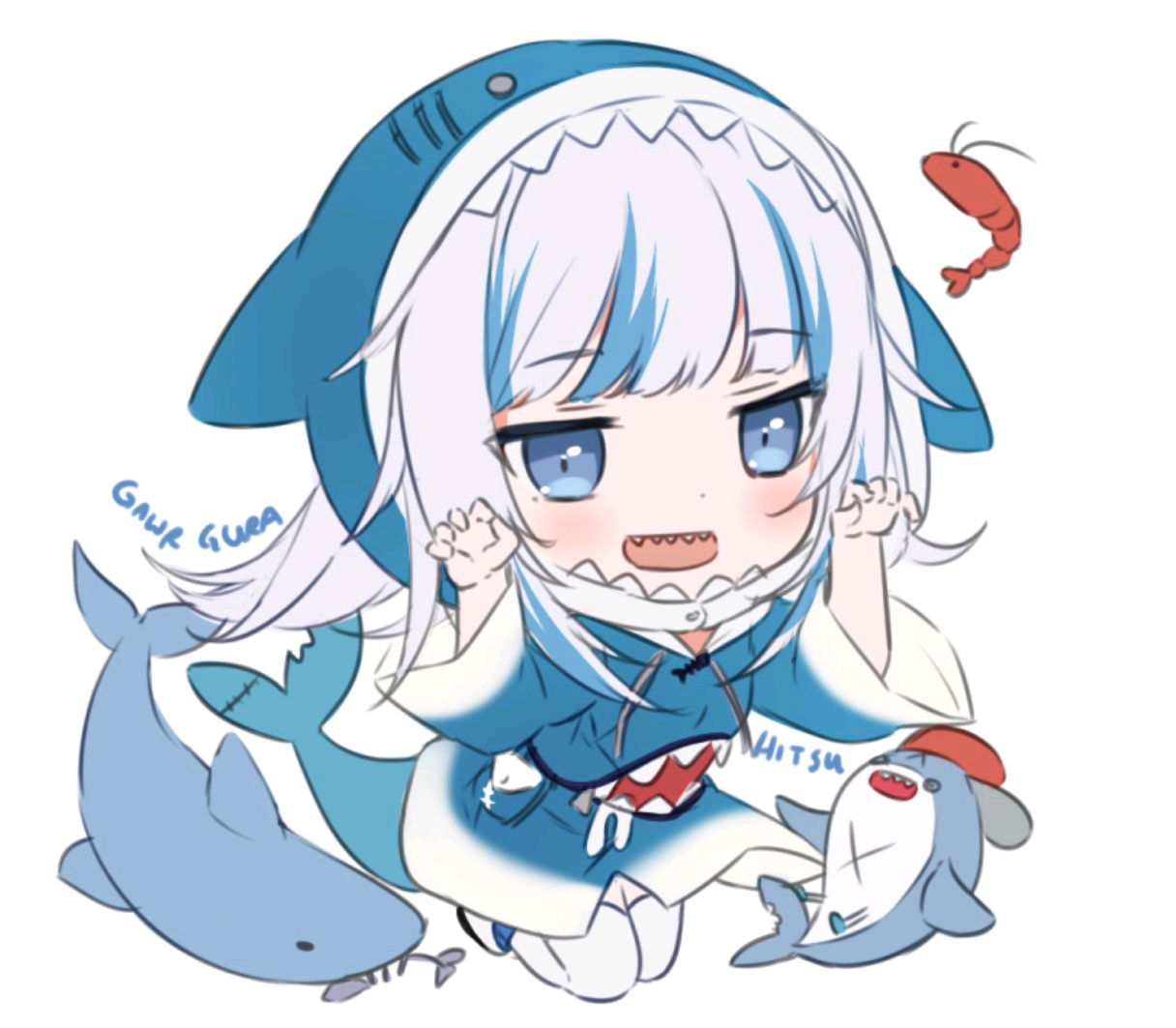 噶呜·古拉Gawr Gura美图专栏一 - 哔哩哔哩