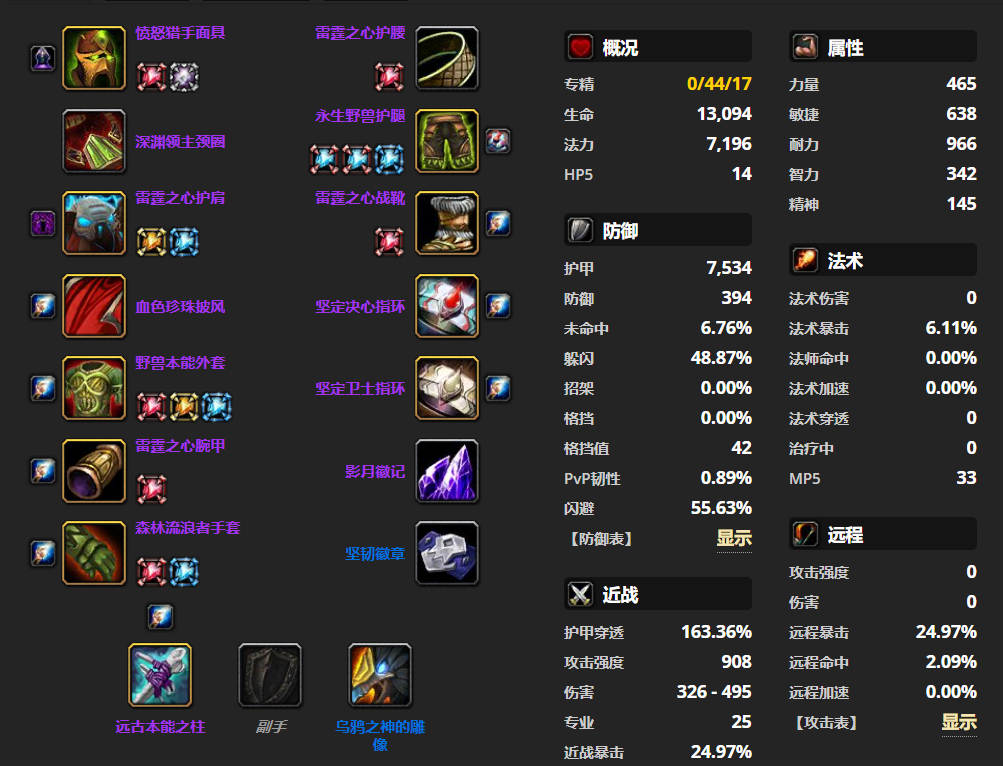 魔兽世界TBC，P5最终阶段，熊德T，BIS装备，宝石、附魔推荐 - 哔哩哔哩