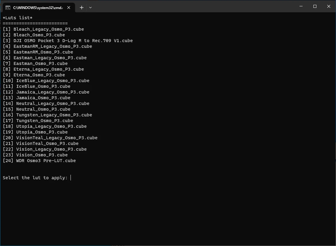 【教程】 使用 FFmpeg 应用 LUT 恢复 Log 模式视频的色彩 - 哔哩哔哩