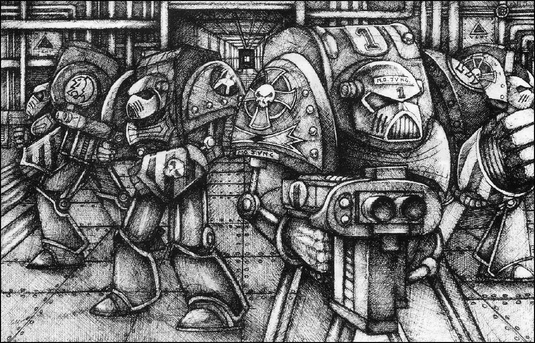 【战锤40K】终结者动力盔甲简介 - 哔哩哔哩