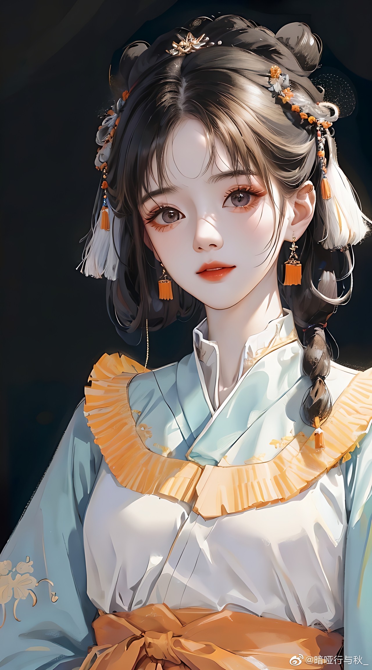 Ai绘画 国风 千秋无绝色,悦目是佳人|女生头像 032 哔哩哔哩