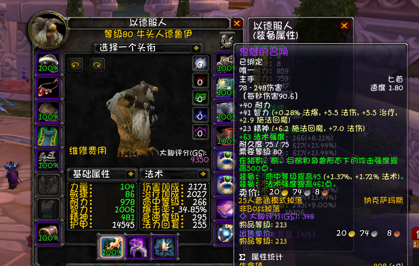 魔兽WLK80级鸟德天赋、配装、属性选择与输出手法全攻略 - 哔哩哔哩