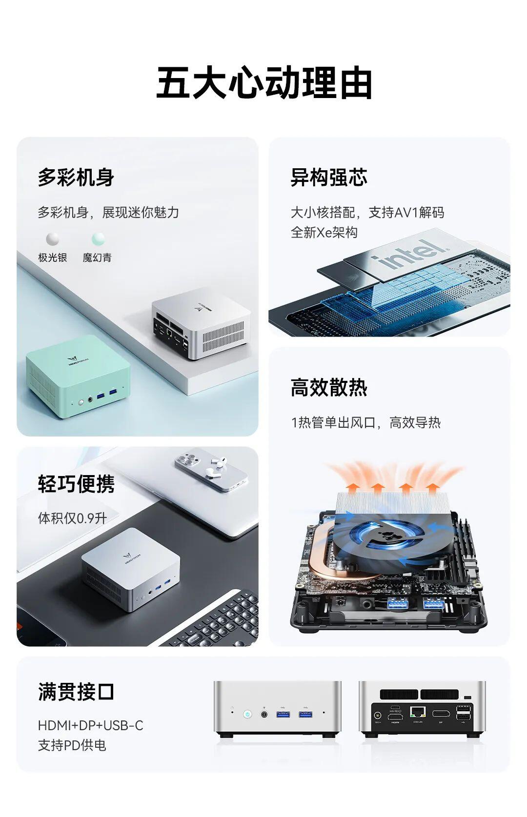 铭凡UN1245迷你主机评测 1580元就有12代酷睿标压处理器？！ - 哔哩哔哩