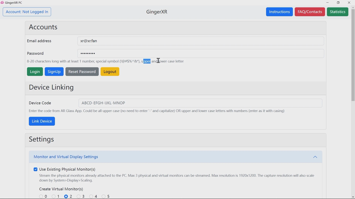 WIN系统AR眼镜开5屏软件GingerXR使用方法 - 哔哩哔哩