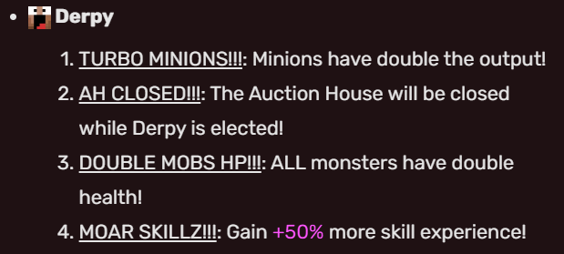 【hypixel skyblock】下个稀有市长Derpy介绍与主要攻略 - 哔哩哔哩