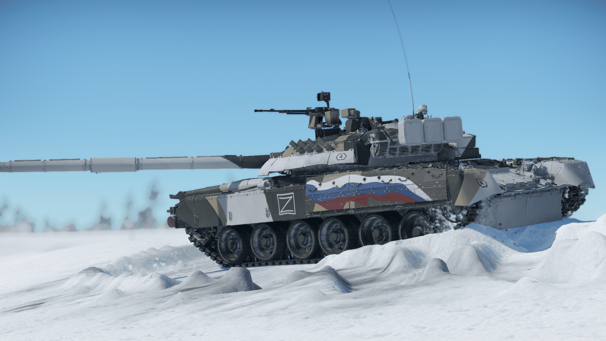 战争雷霆涂装 第四近卫坦克师T80U冬季训练涂装 顿涅茨克 2022年2月21日 - 哔哩哔哩