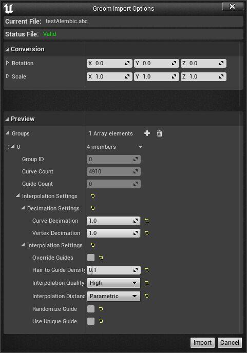 UE5管理内容-Groom属性和参考 - 哔哩哔哩