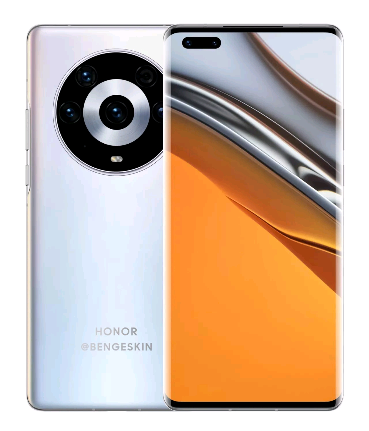 致敬华为！荣耀Magic3高清渲染图曝光 - 哔哩哔哩