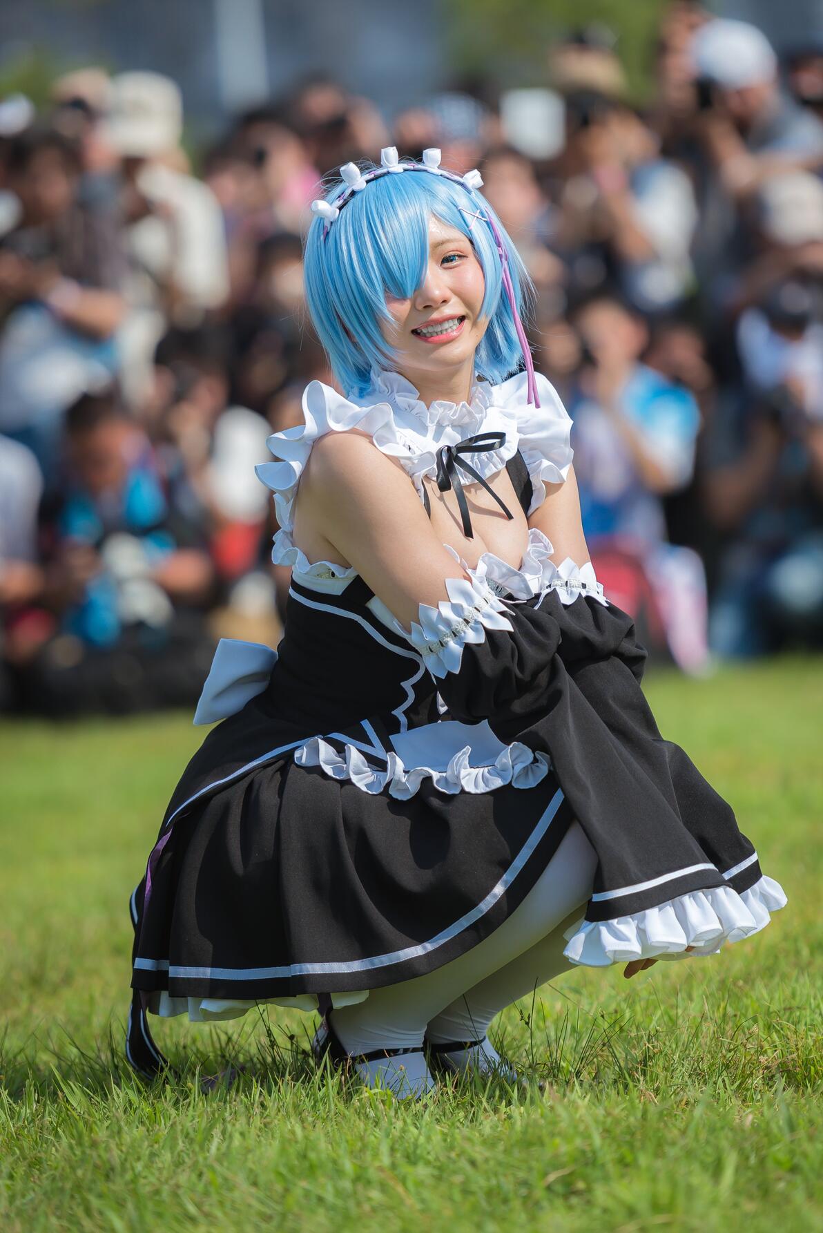 COSPLAY | 日本C96 美少女coser enako蕾姆COS图集，这也太nice了吧！ - 哔哩哔哩