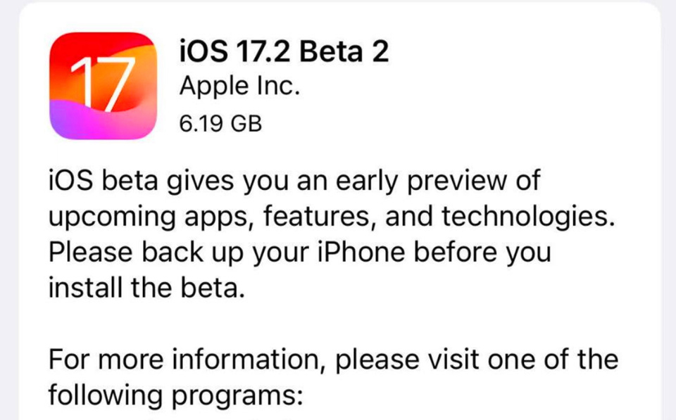 普通用户可升！iOS17.2第二个公测版已推送：果粉反馈也很清晰了 - 哔哩哔哩