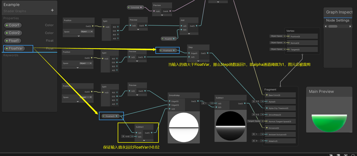 [笔记]Shader Graph教程(1-4) by 范星闪烁 - 哔哩哔哩