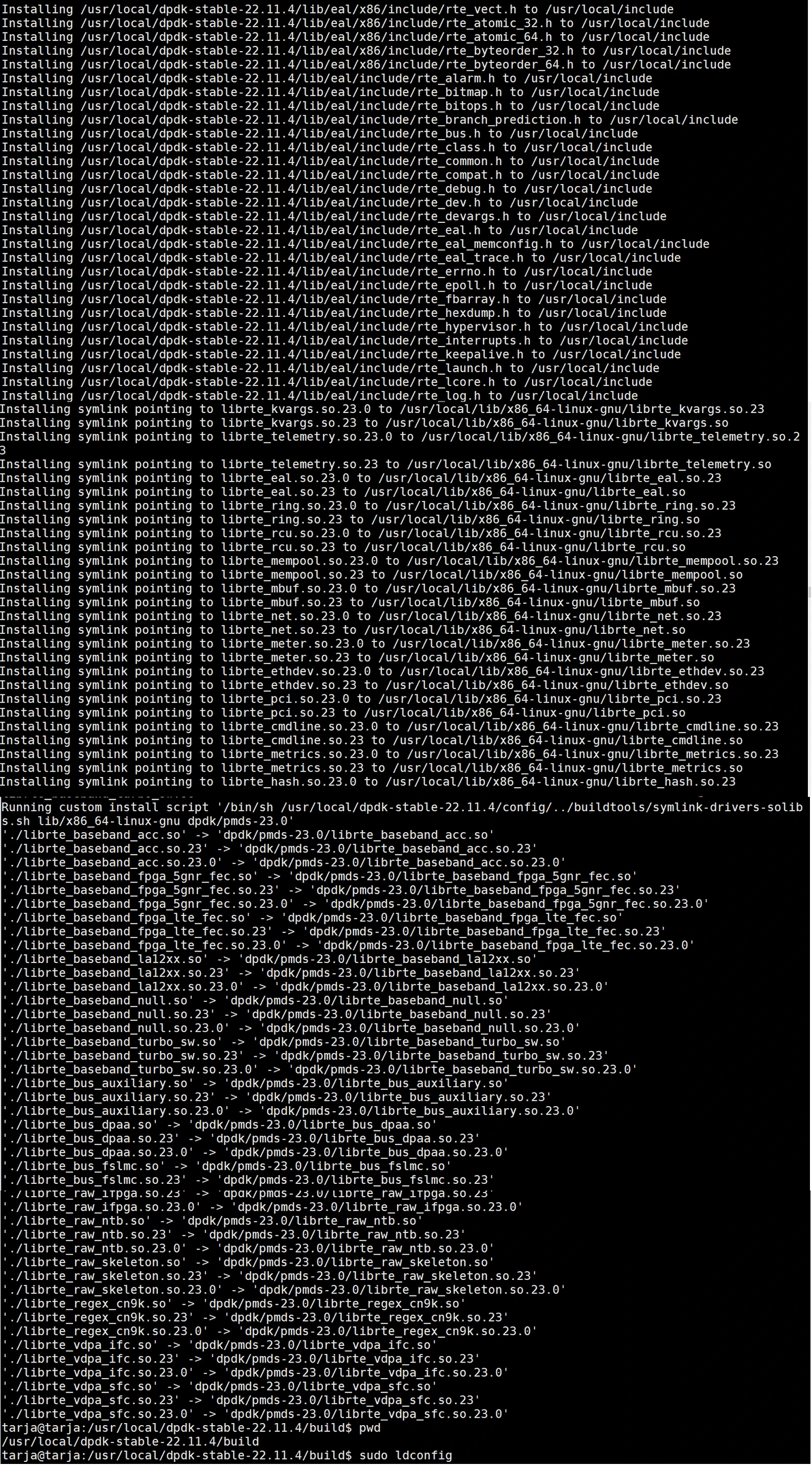 基于Ubuntu-22虚拟机中的dpdk-22.11.4 环境搭建 - 哔哩哔哩