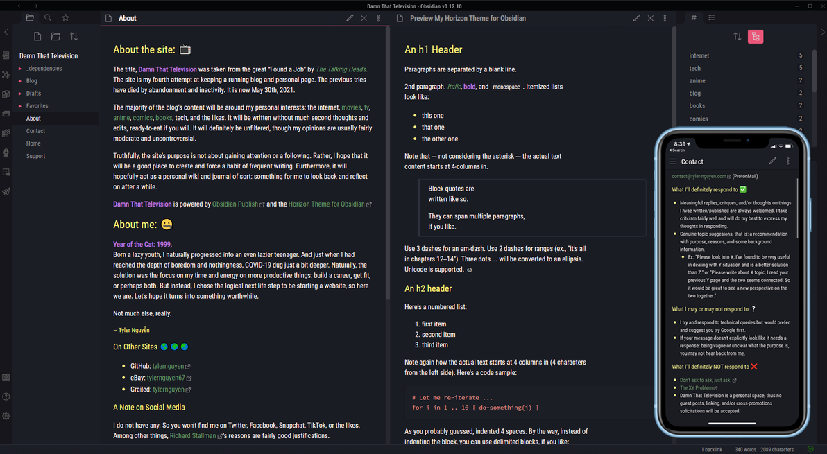 70 多个 Obsidian 主题 - 哔哩哔哩