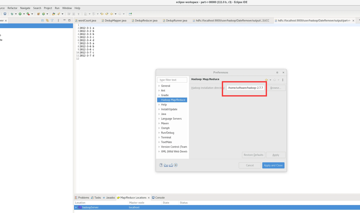 Hadoop（CentOS）安装及MapReduce实现数据去重 - 哔哩哔哩