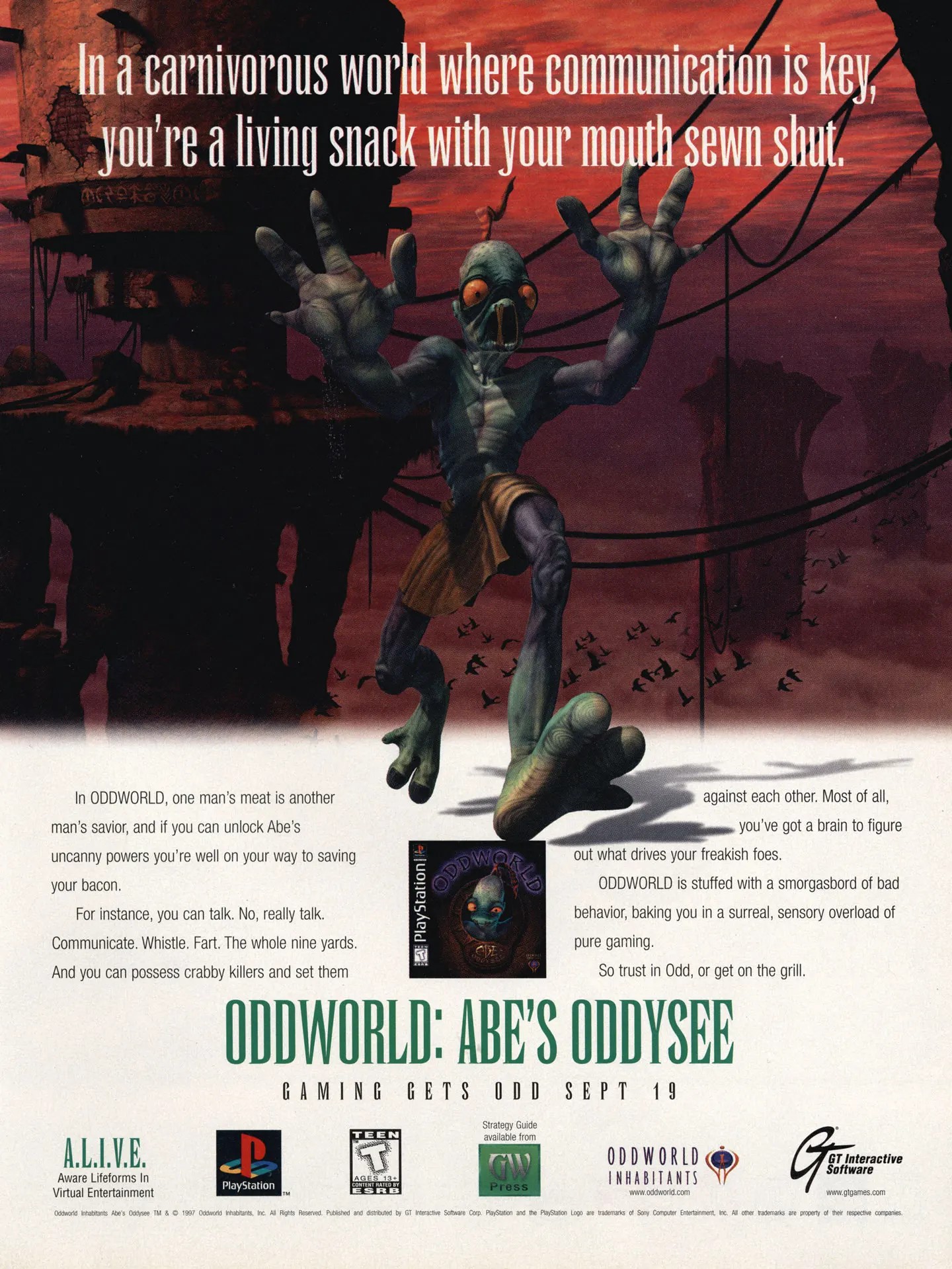 奇异世界(oddworld)系列游戏作品发行年表 哔哩哔哩