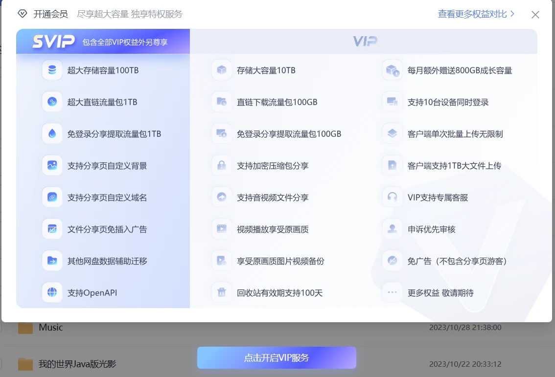 123云盘刚才出了个SVIP，啊这… - 哔哩哔哩