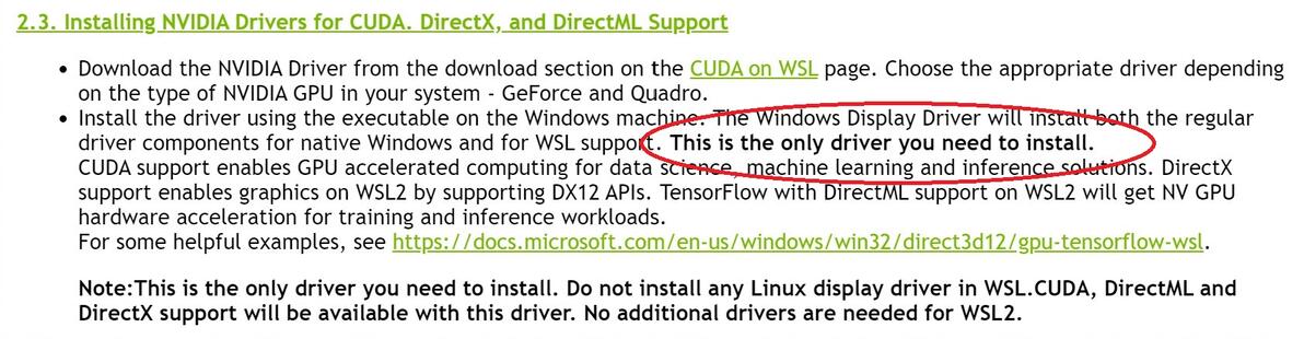 Windows10/11 WSL2 安装nvidia-cuda驱动 - 哔哩哔哩